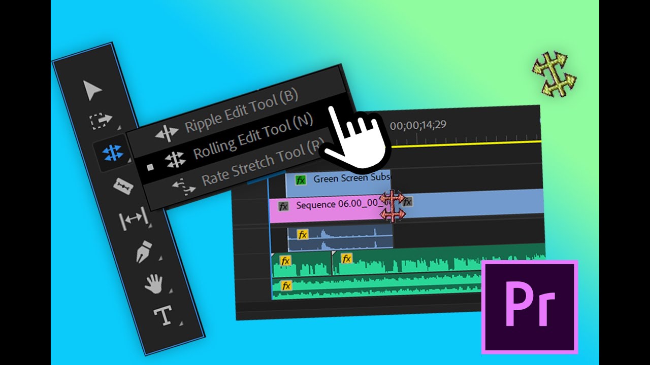 Premiere pro Rolling Edit Tool ile silip silinen yeri geri getirmek ...
