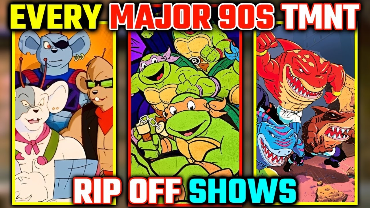 Every Major (15) 90s TMNT Rip Off Shows - Explained - YouTube