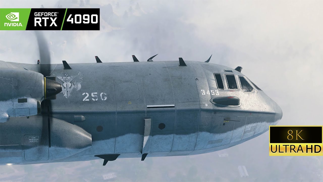 [8K60FPS] AC-130 GUNSHIP - HARDPOINT - COD MW2 CAMPAIGN MISSION 08 ...