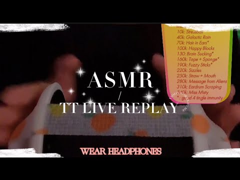ASMR TT LIVE REPLAY 3.5hr NO TALK - YouTube