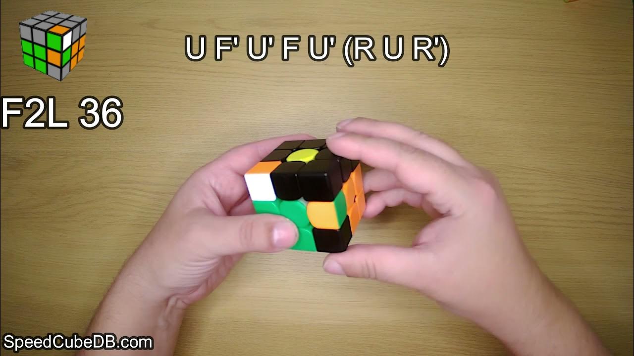 F2L Algorithms, FR Slot - F2L 36 [F'U'F] - YouTube