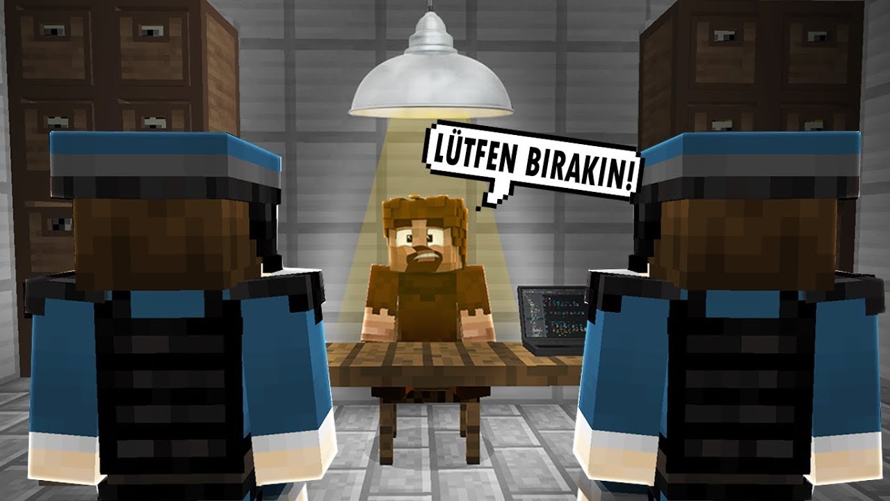 ARKADAŞIMI POLİSLER SORGUYA ALDI! 😱 - Minecraft - YouTube