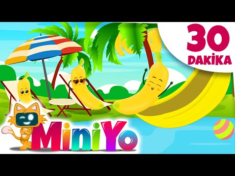 Muz Şarkısı + Miniyo Meyve Şarkıları | 30 Dakika