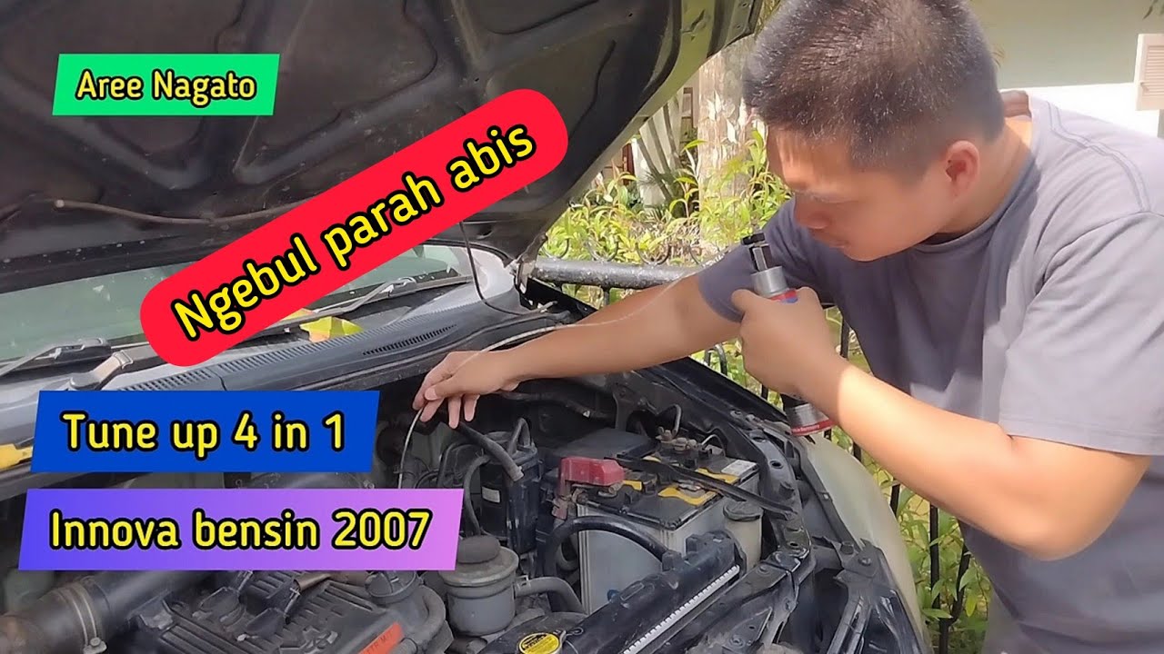 Tune up 4 in 1 Innova Bensin Asap Hitam Full Ngebul | Highlight - YouTube