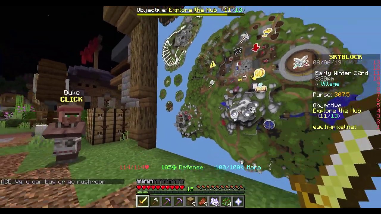 Minecraft | Hypixel Skyblock #4 | Lets get them trees! - YouTube