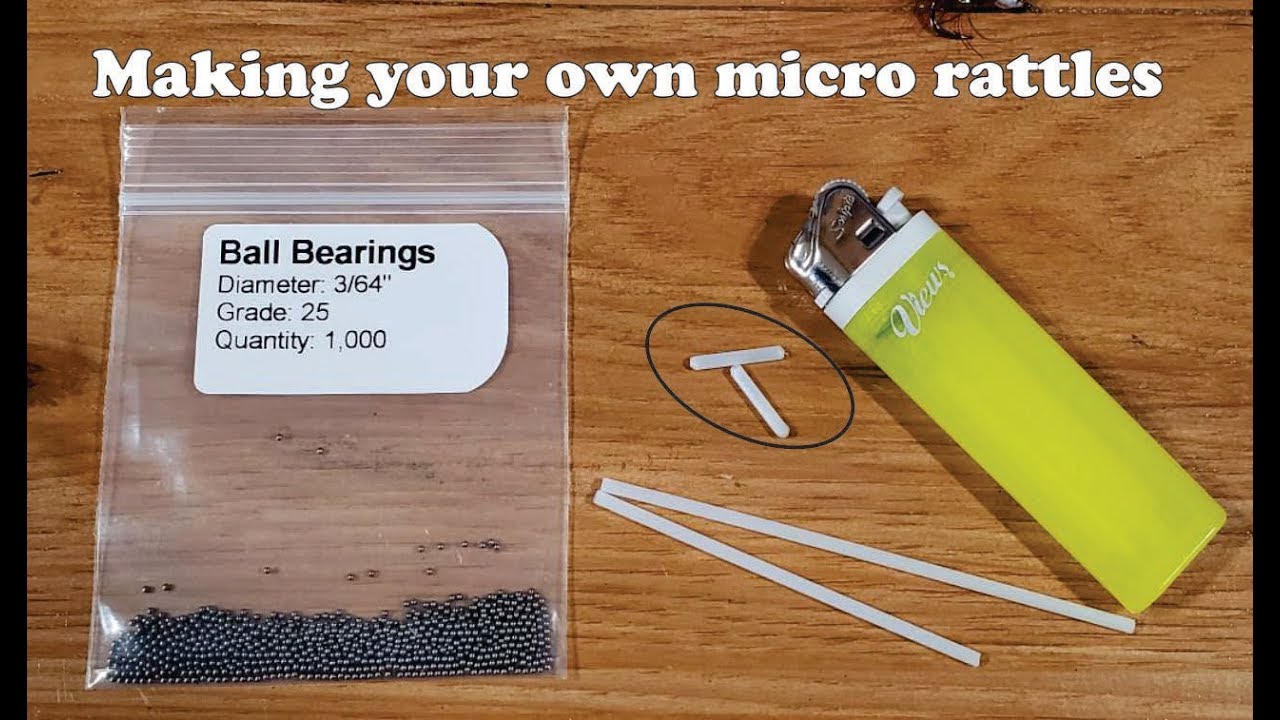 Micro Rattles for fly tying - easily make your own - YouTube