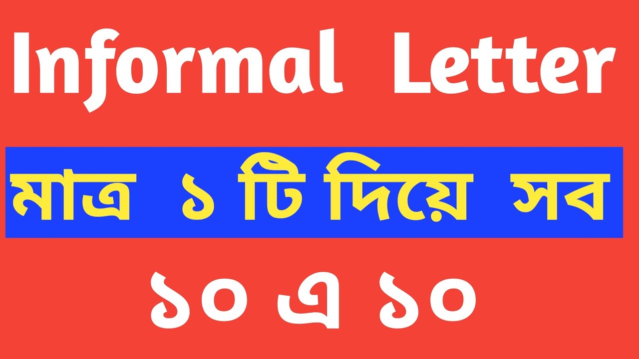 Informal Letter Informal Letter Writing In informal-letter-informal-letter-writing-in