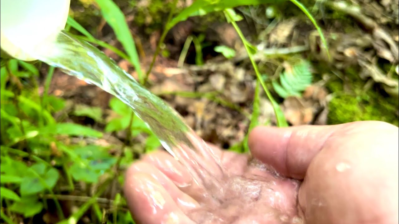 Liquid Gold Ice Cold Spring Water - YouTube