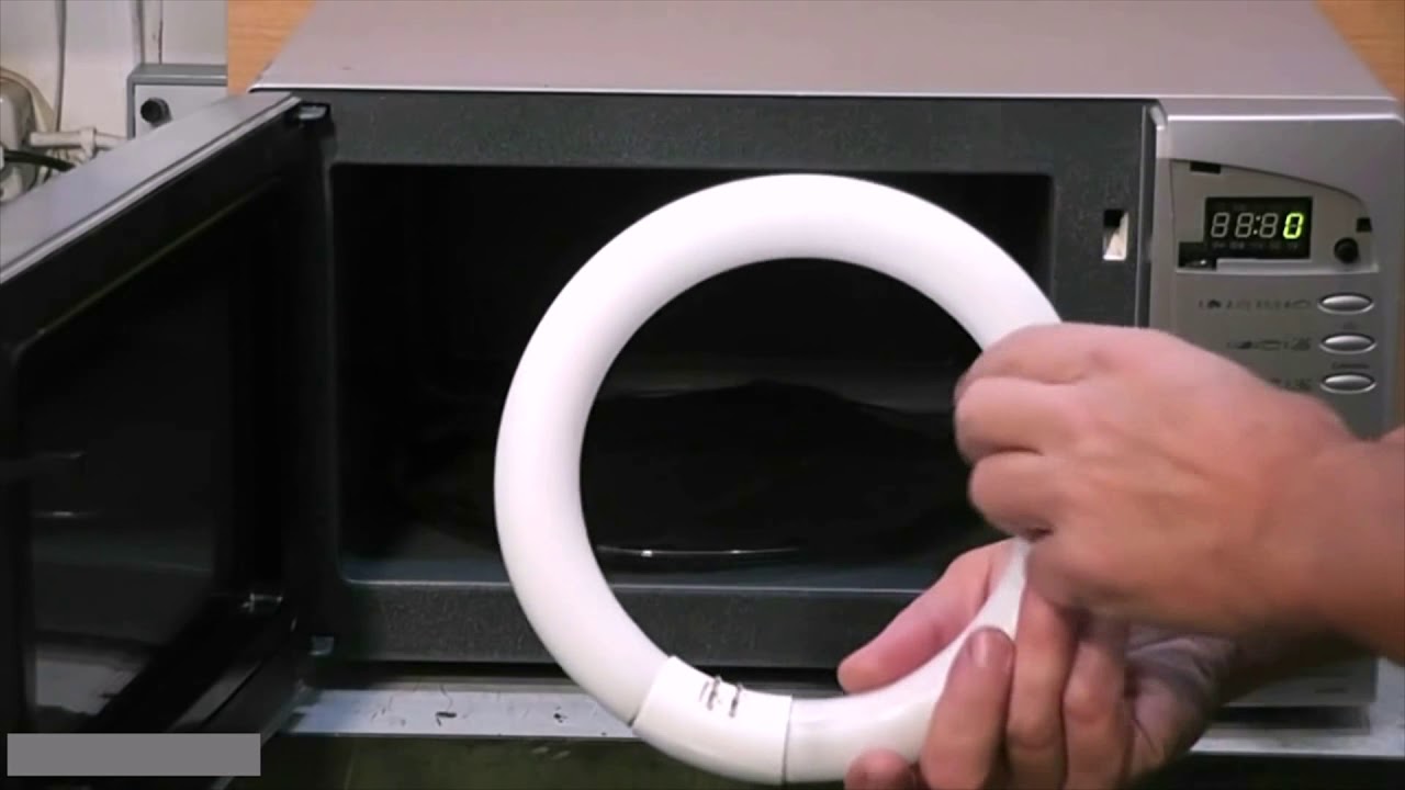 microwave oven magnetic field experiment - YouTube