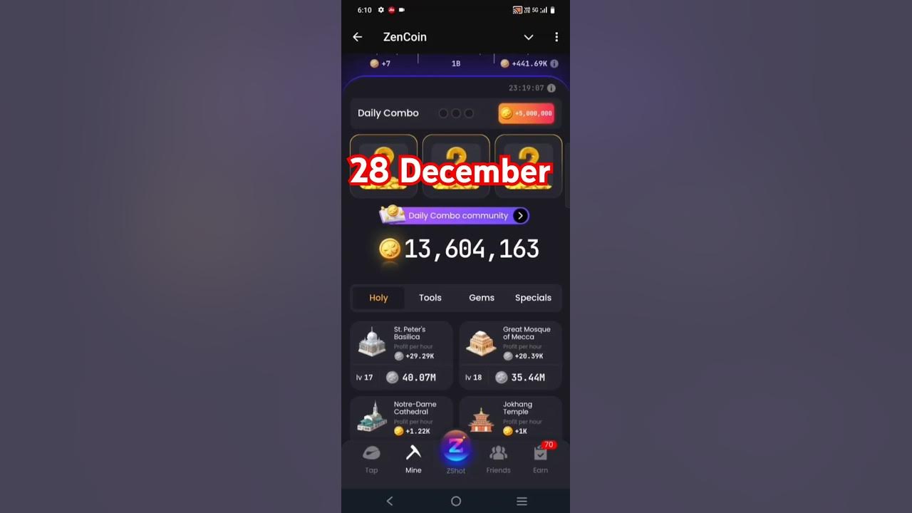 Zencoin Daily Combo Card 28 December | Zen coin Combo Today #zencoin #dailycombo #airdrop # ...