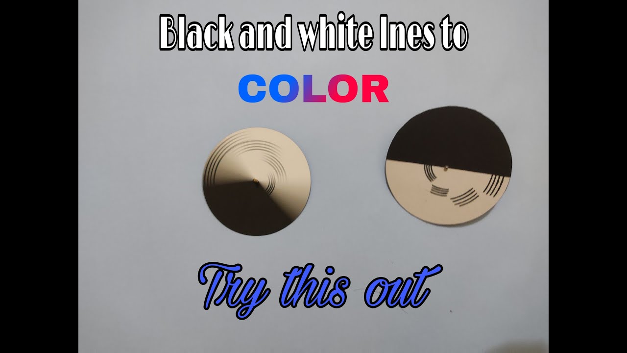 Magic Wheel/Benham's Disk- Black and White lines to different Color ...
