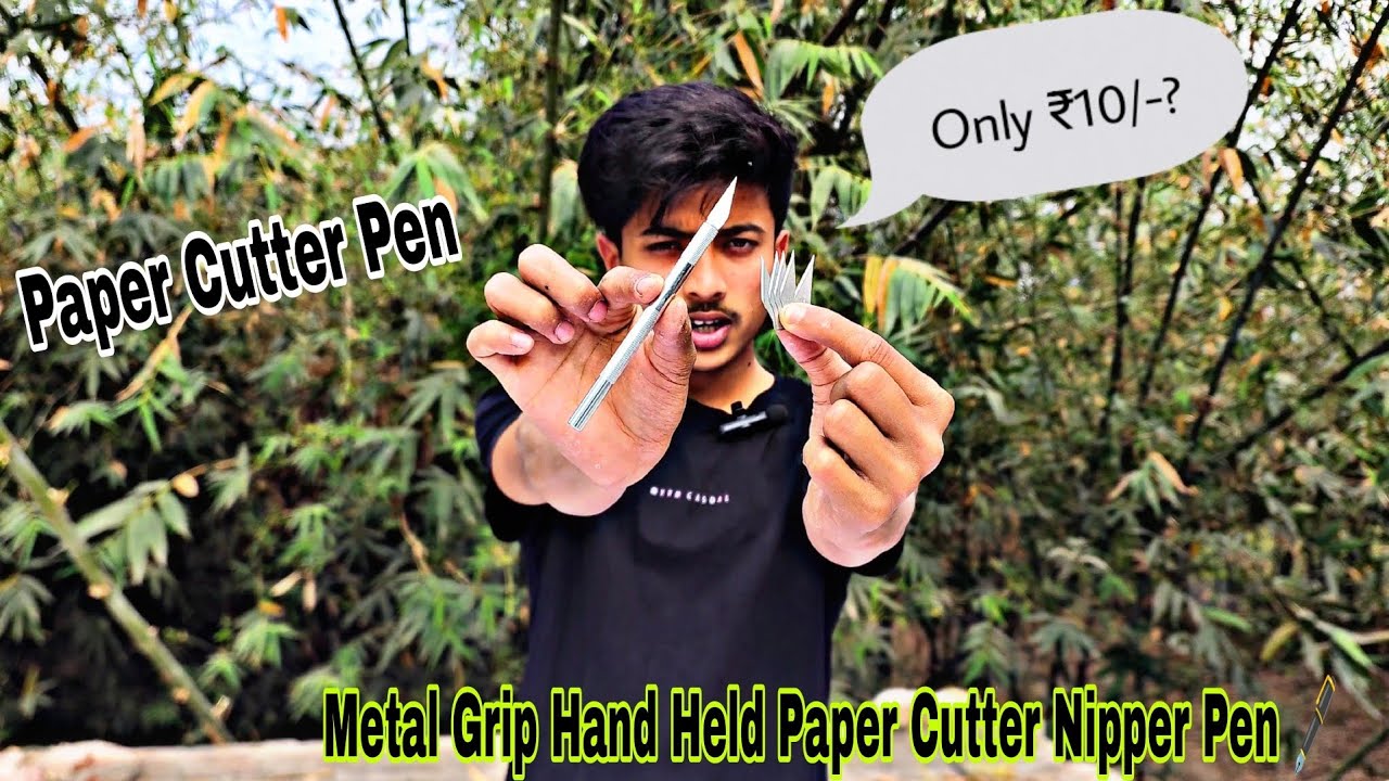 Metal Grip Hand Held Paper Cutter Nipper Pen /#peparcutter teach India ...