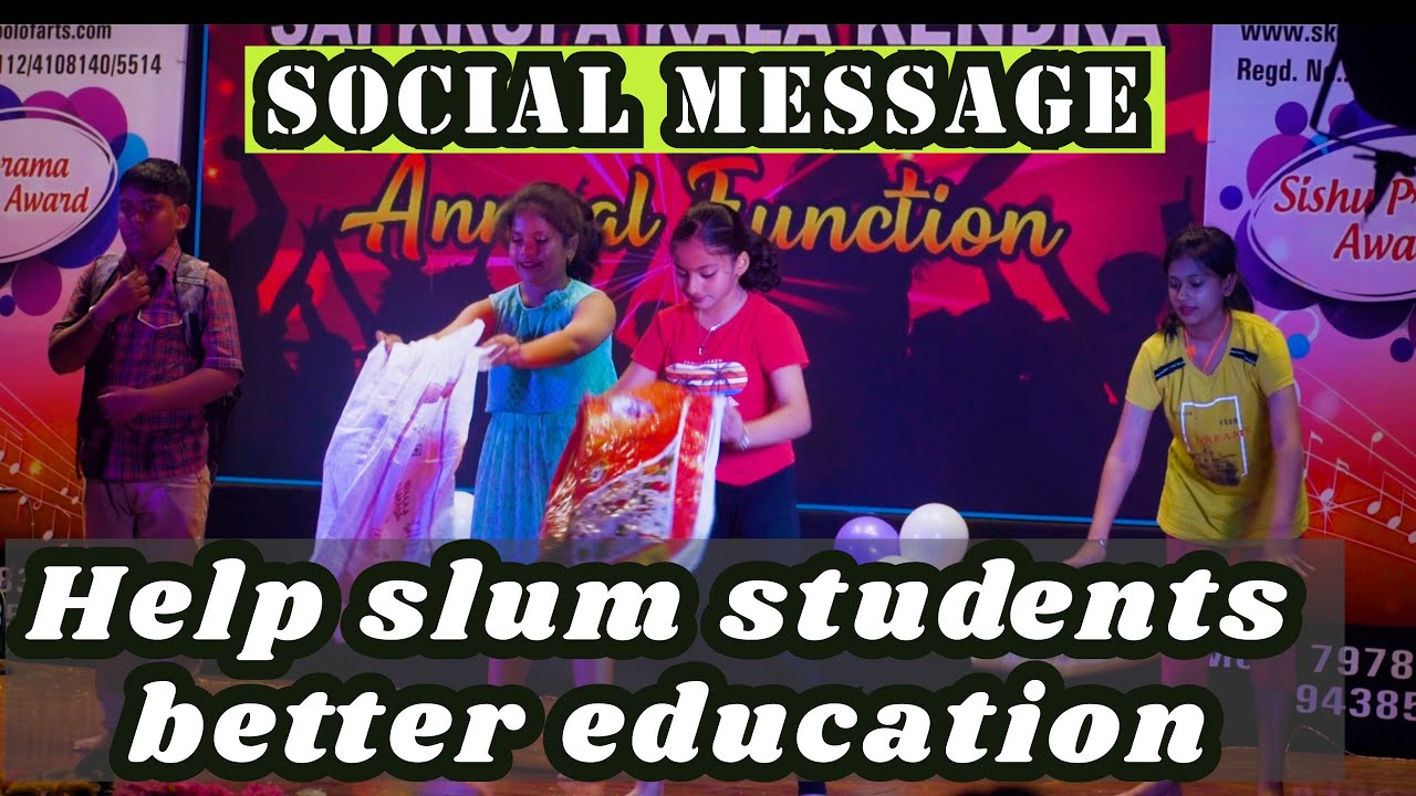 social message | help to slum students better education | help poor ...