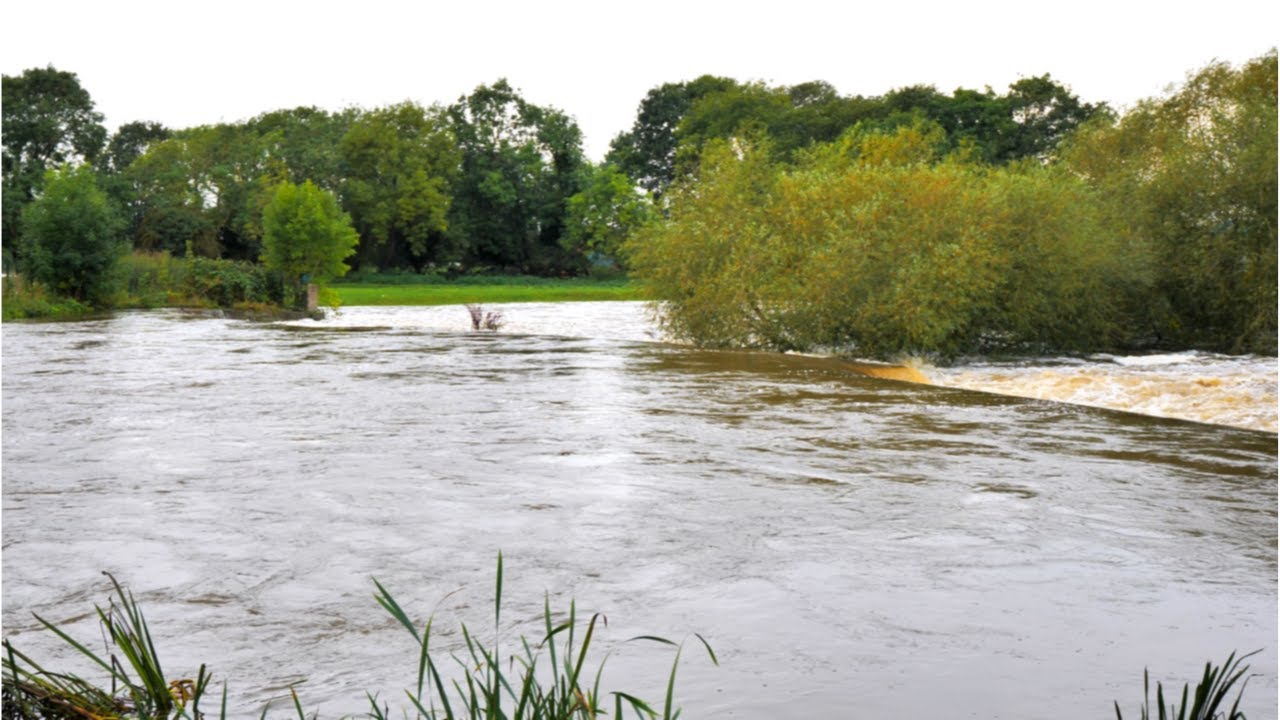 Flooded Newark River Trent Walk, English Countryside 4K - YouTube