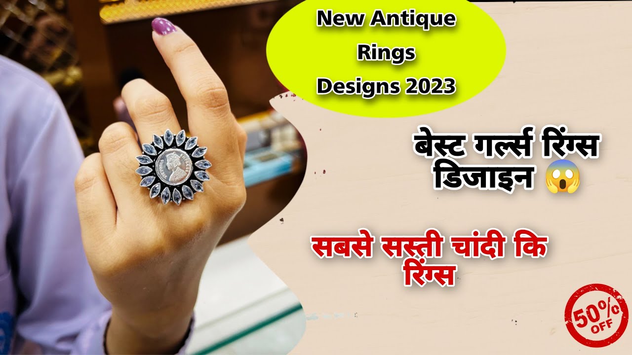 सबसे सस्ती सिल्वर रिंग्स /Trending Silver Ring collection/Rajputi Ring ...