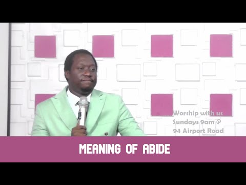 Meaning Of Abide - YouTube