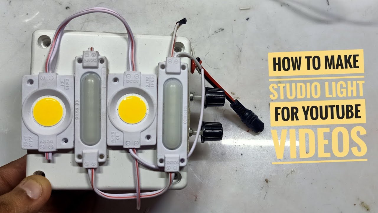 How to make studio light for YouTube videos - YouTube