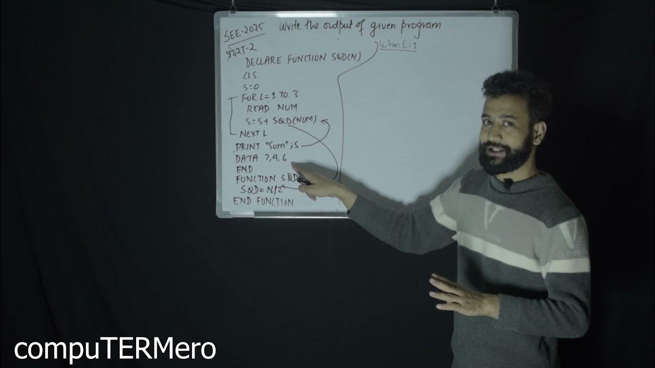 Qbasic Output See 2075 Computer Science Class 10 Youtube