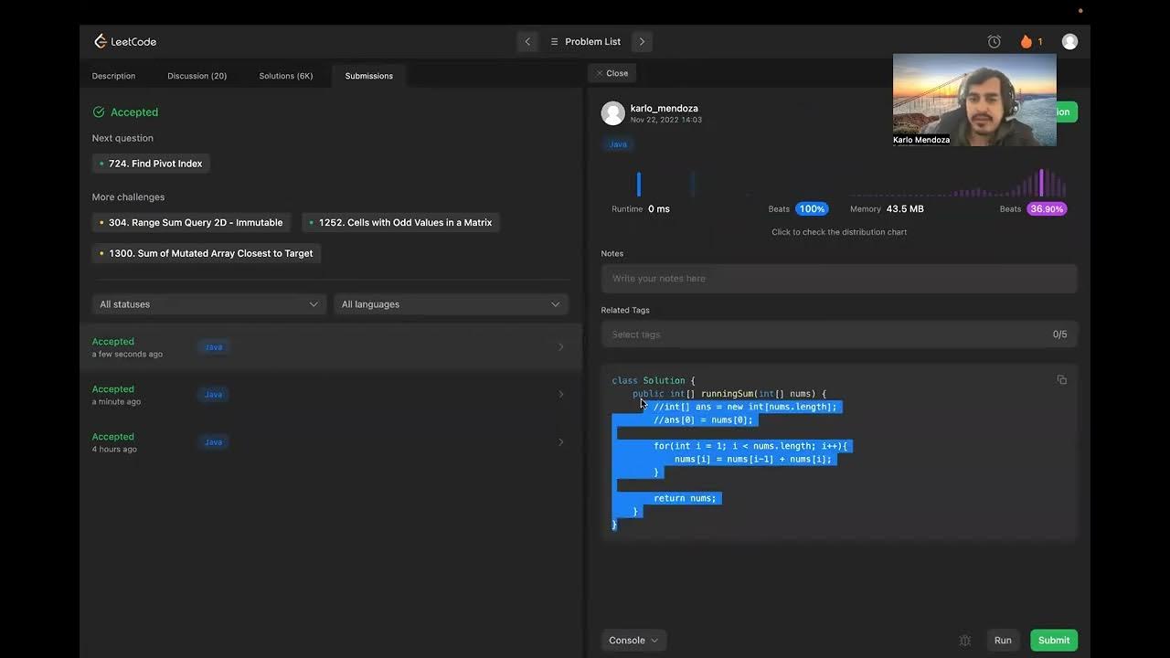 724. Find Pivot Index (Español) - YouTube