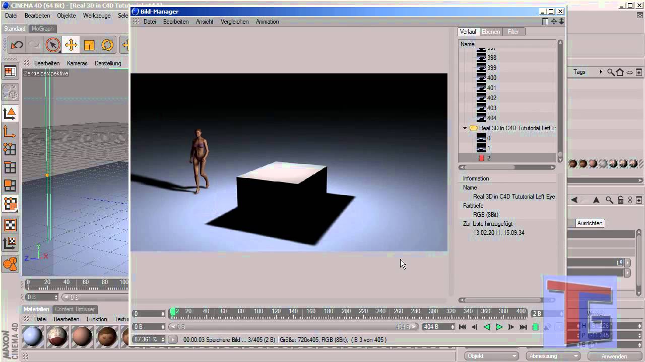 Tutorial Real anaglyph 3D in C4D with 2 Cameras - YouTube