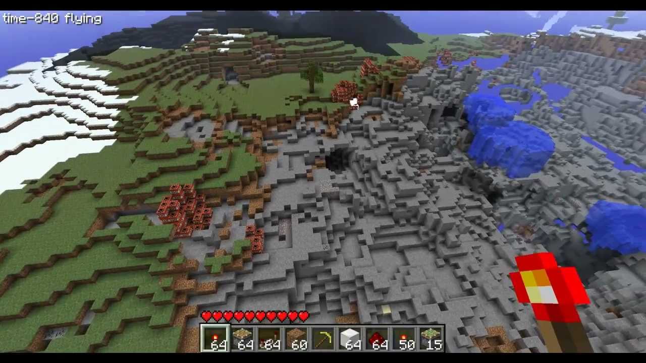 Minecraft: TNT RocketShip 200kTNT - explosion + crater - YouTube