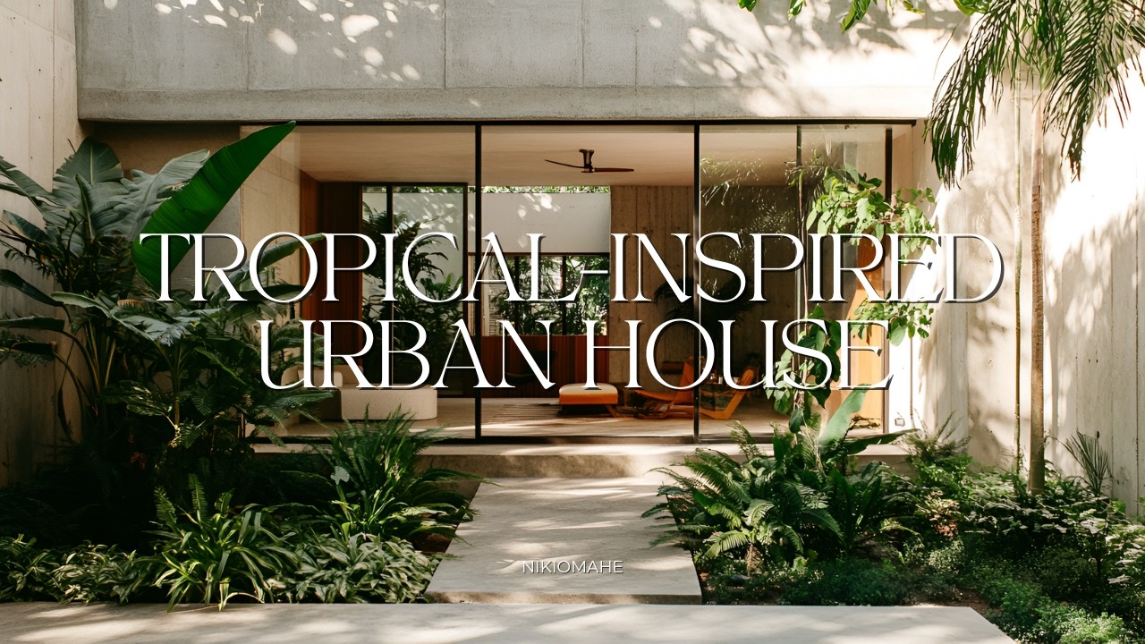 Modern Minimalist with Tropical Charm of Urban House Design - YouTube