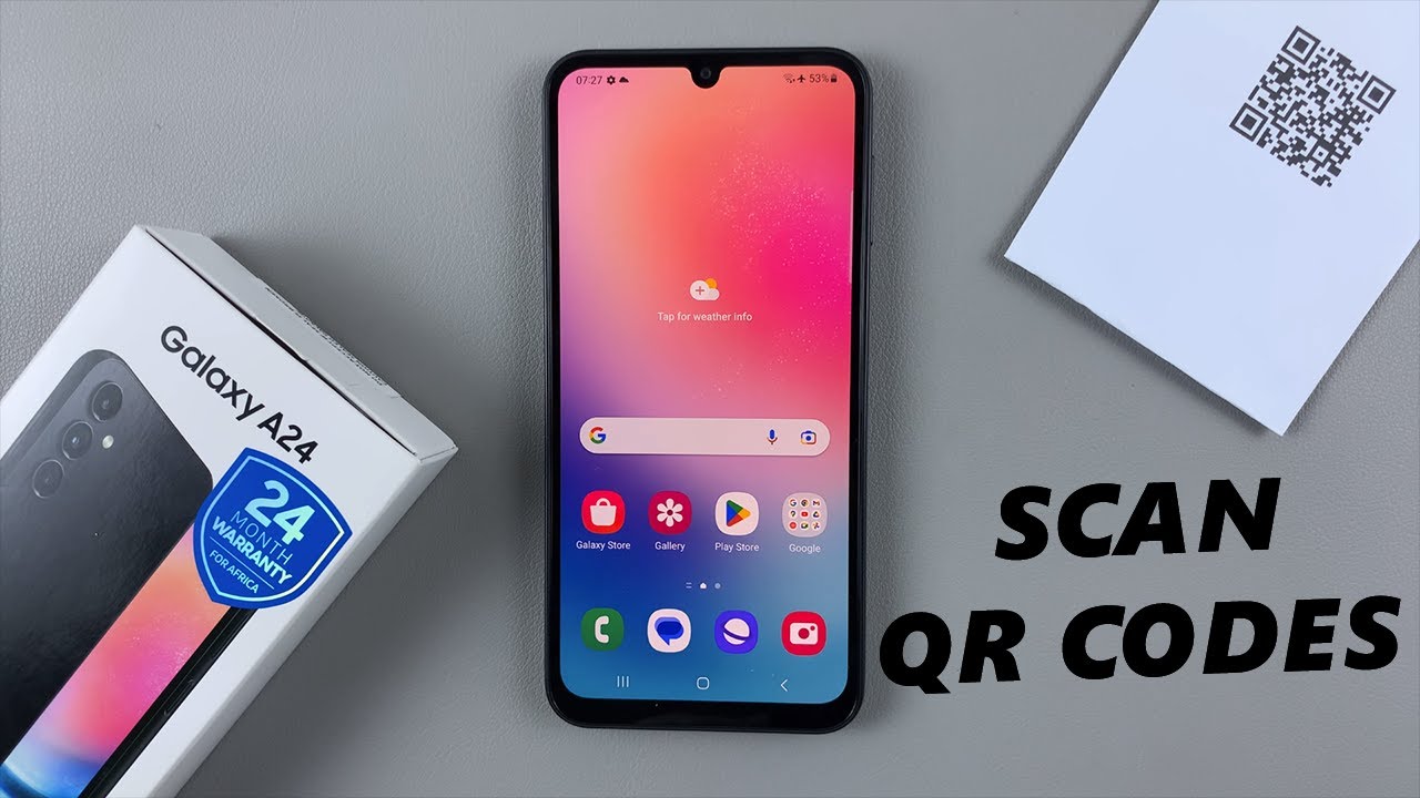 How To Scan QR Code On Samsung Galaxy A24 - YouTube