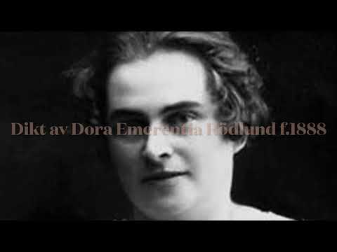 Dikt av farmors mamma Dora Emerentia Rödlund f.1888 i Ytterlännäs, Ångermanland