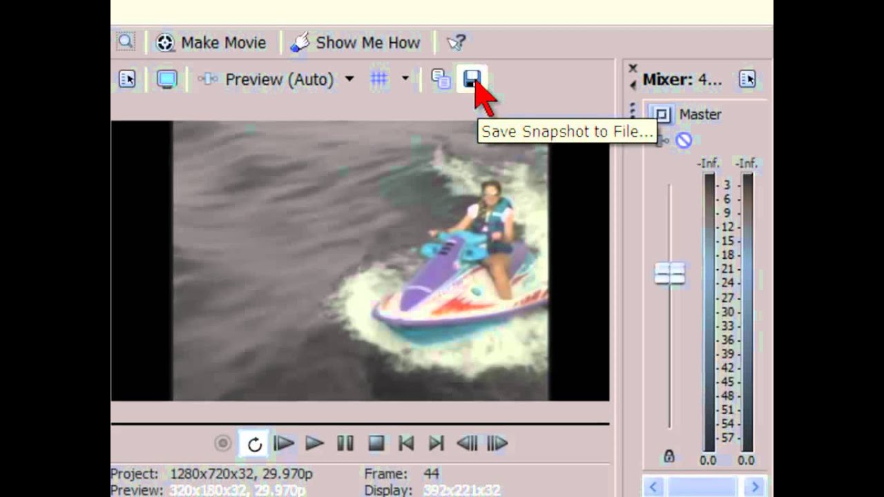 Create a Freeze Frame Effect in Sony Vegas Movie Studio - YouTube