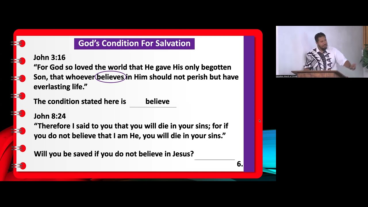 Back To The Bible: God's Conditions For Salvation - YouTube