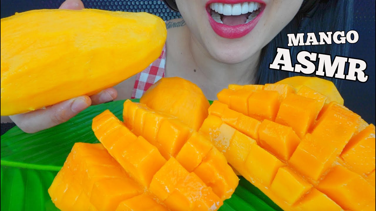 ASMR FRESH JUICY MANGO (MESSY EATING SOUNDS) NO TALKING | SAS-ASMR ...