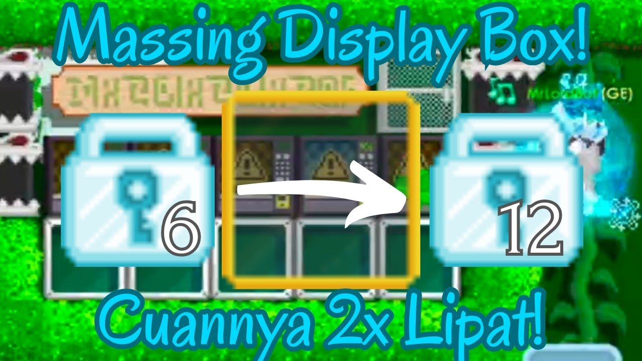 Massing DISPLAY BOX Cuannya Sampe 12DL! Easy Profit! - Growtopia Profit ...