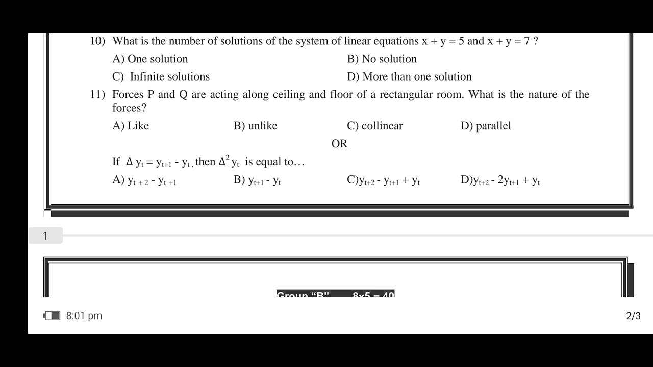 Class 12 Maths NEB Board Exam 2080 Model Question #neb #class12maths ...