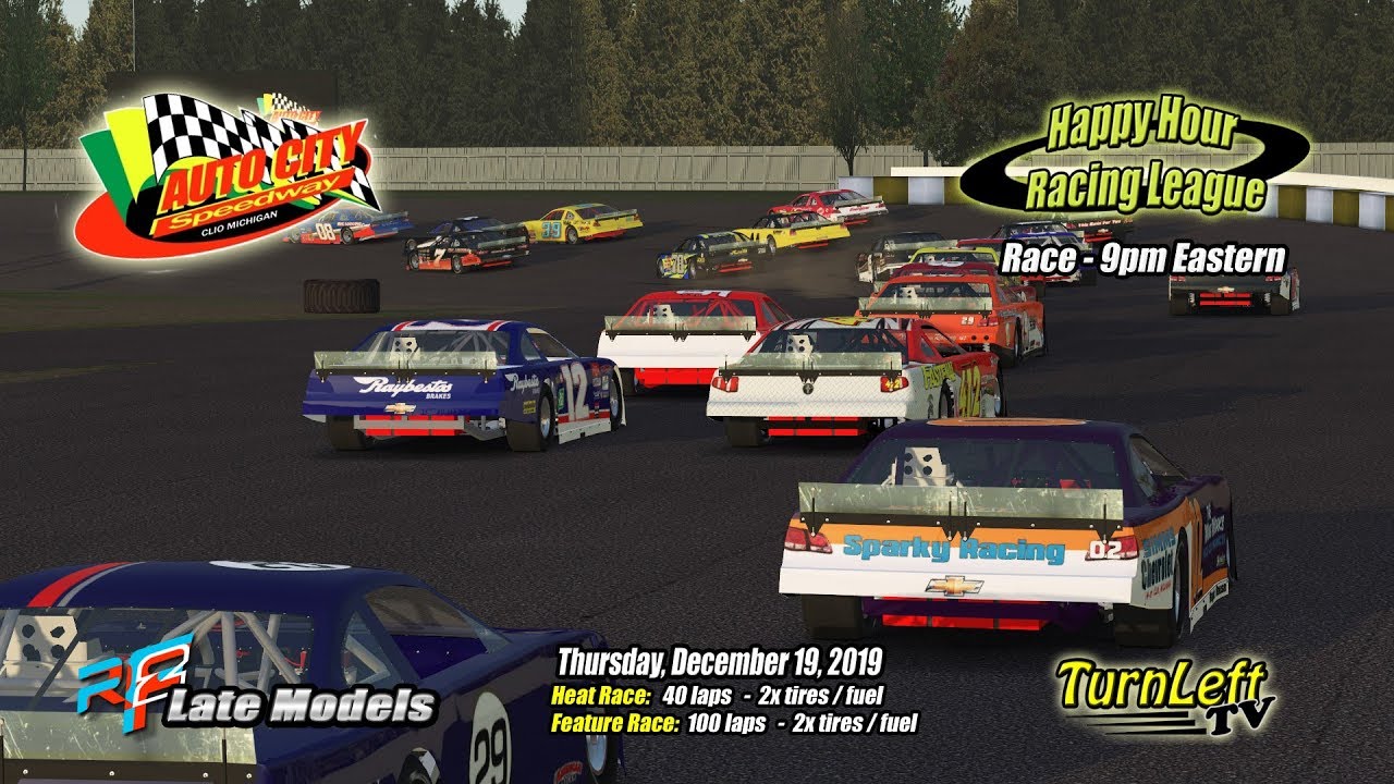Happy Hour Racing League Late Models race at Auto City Speedway (121919 ...