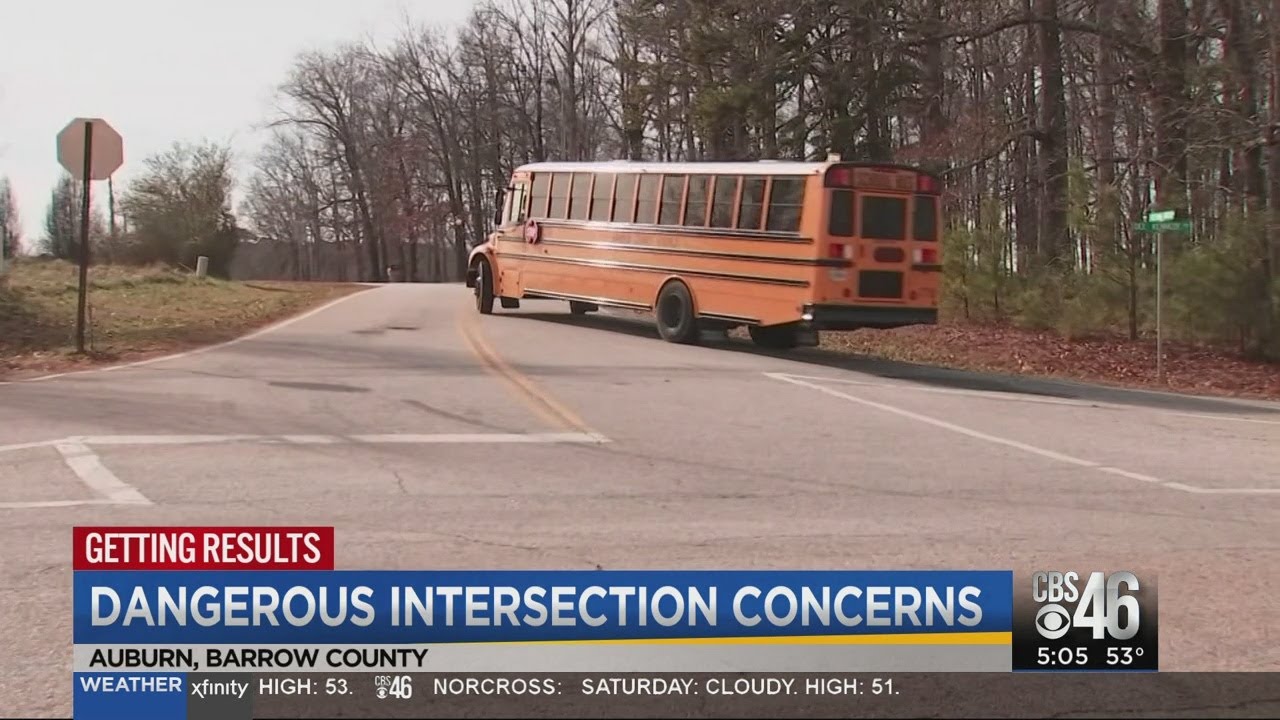 Dangerous intersection near metro Atlanta school raises concerns - YouTube