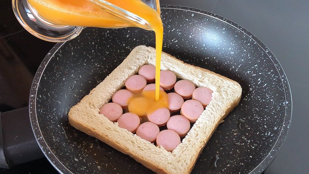My husband's favorite breakfast 😋 Fast, easy and very tasty! - YouTube