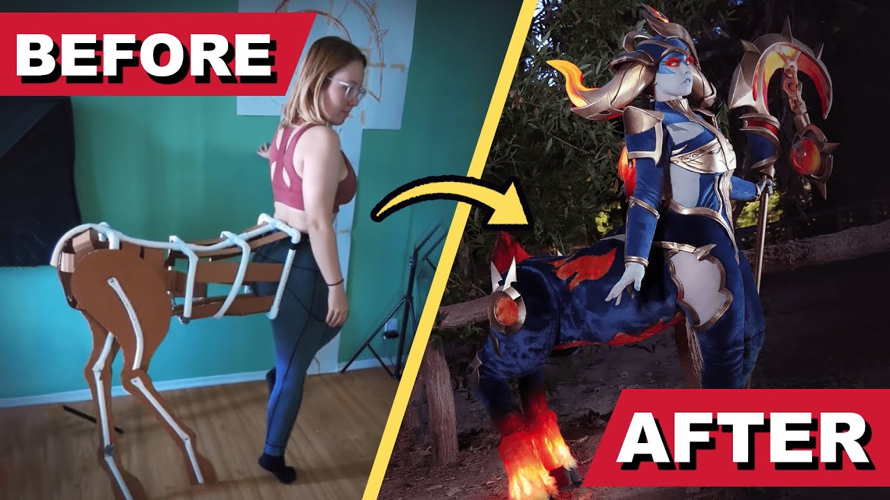 My Biggest Cosplay Yet - Making a Walking & Glowing CENTAUR ...