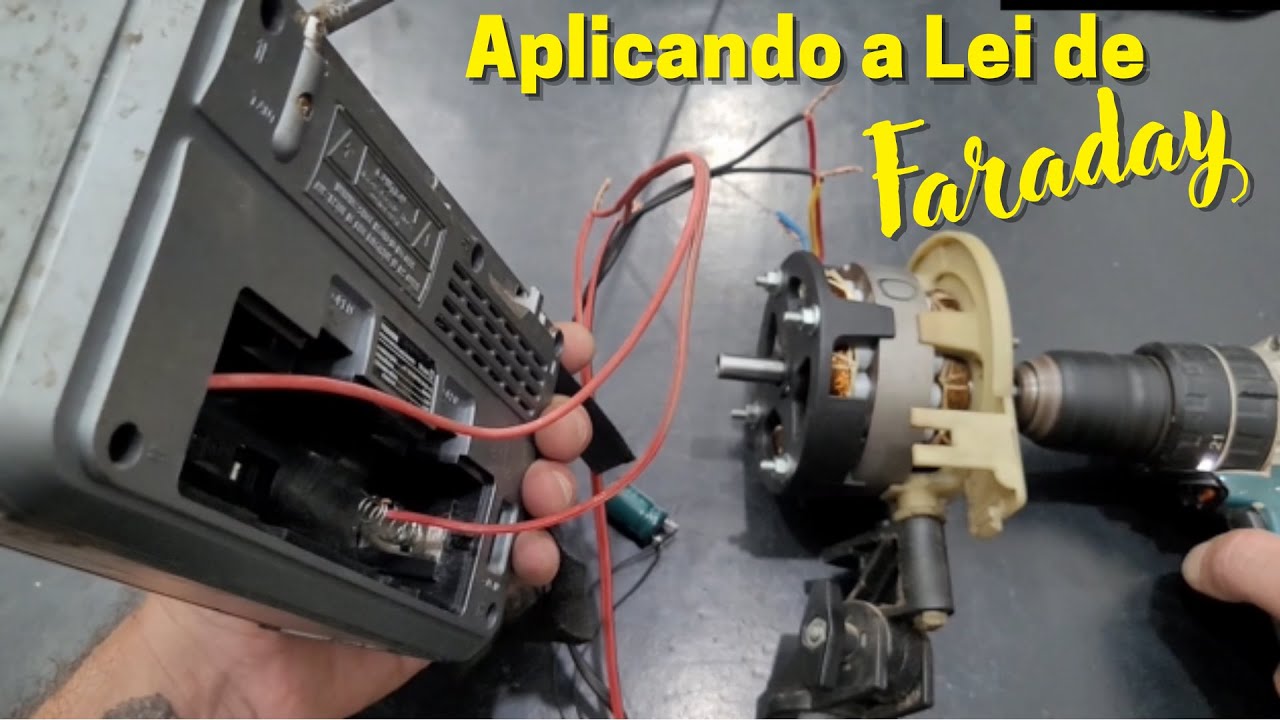 Lei de Faraday - GERADOR DE ENERGIA COM MOTOR DE VENTILADOR - YouTube