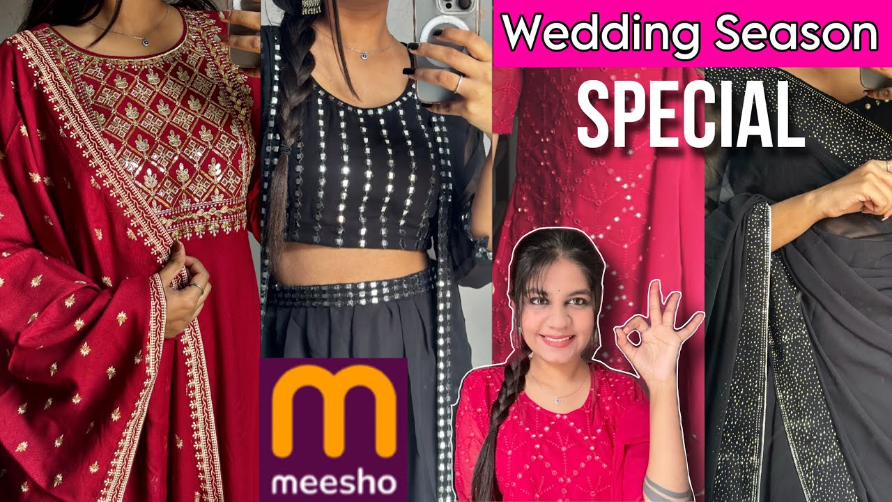 Huge *MEESHO WEDDING SEASON SPECIAL HAUL* || Ethnic meesho finds ...