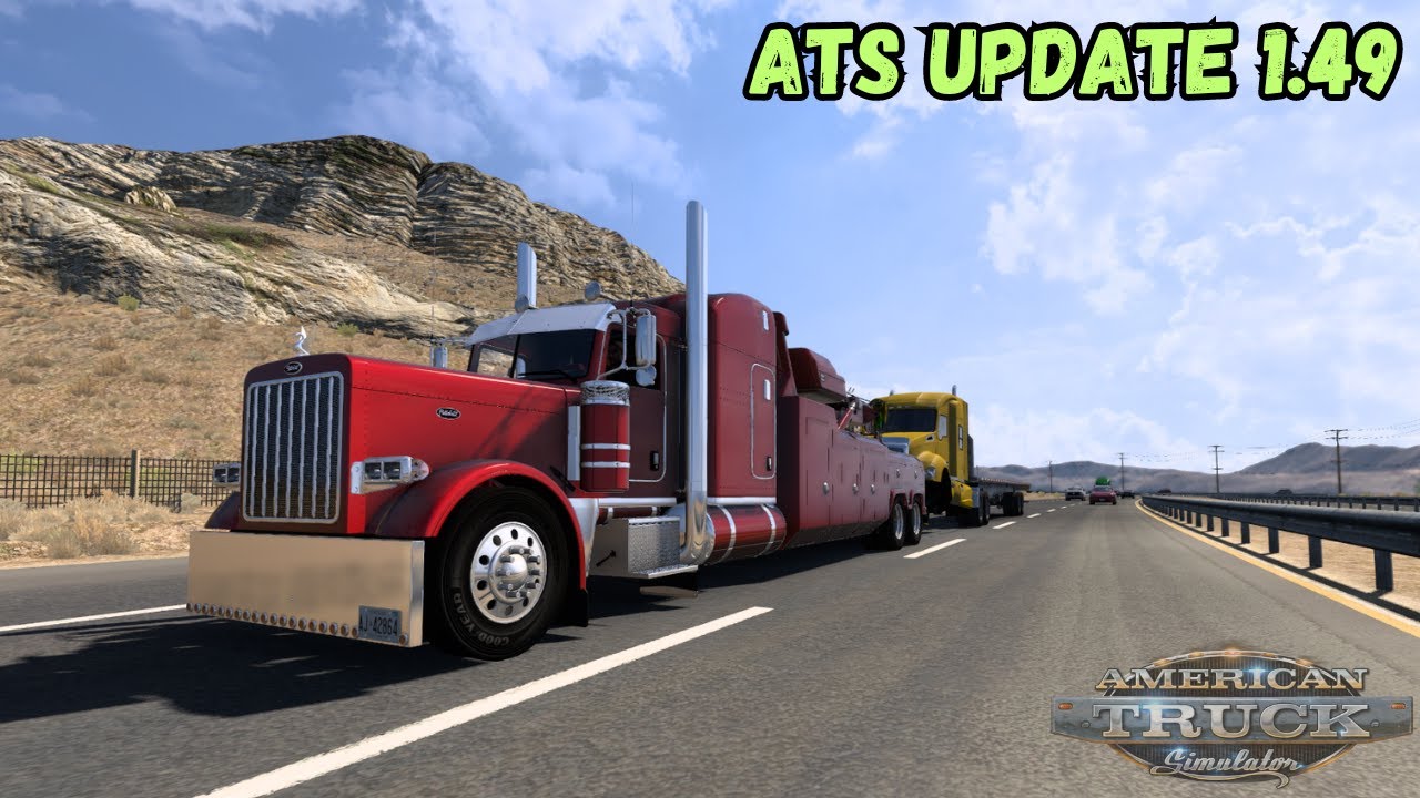 Peterbilt 379 Wrecker | Latest ATS Update | Towing a broken Tractor ...