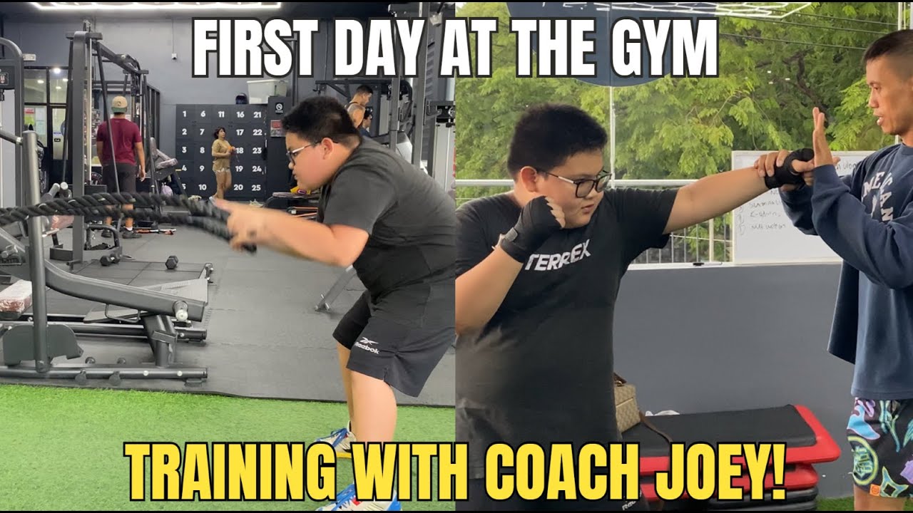 Gym Day 1: Training with Coach Joey! | Tashi Vlogs TV - YouTube