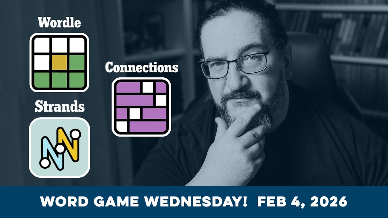 Wordle and Connections and Strands Oh My! 02/04/2026 - YouTube