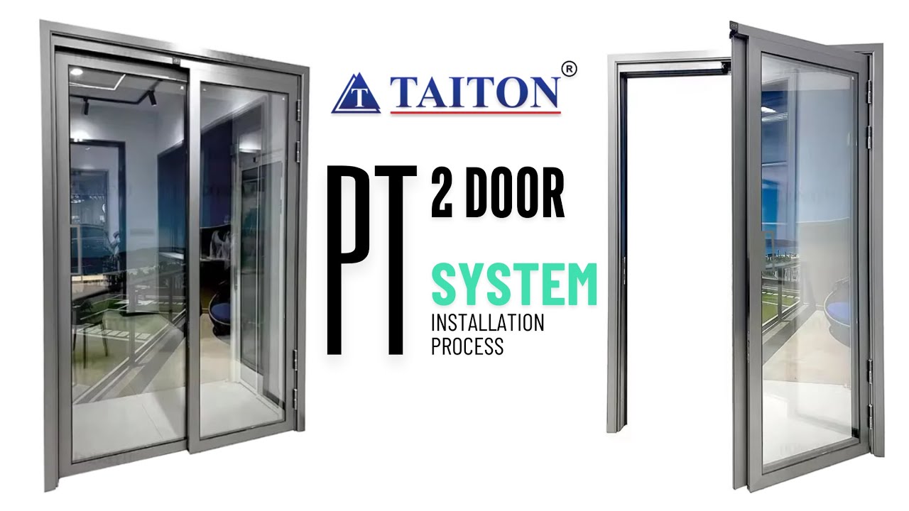 Installation of Aluminum Alloy Sliding PT 2Door System - YouTube