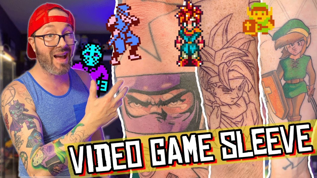 Video Game Tattoo Sleeve Progress tattoo Ideas Inspiration YouTube Video Game Tattoo Sleeve Progress tattoo Ideas Inspiration YouTube