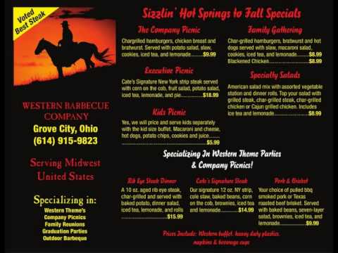 Western Barbecue Menu2 - YouTube