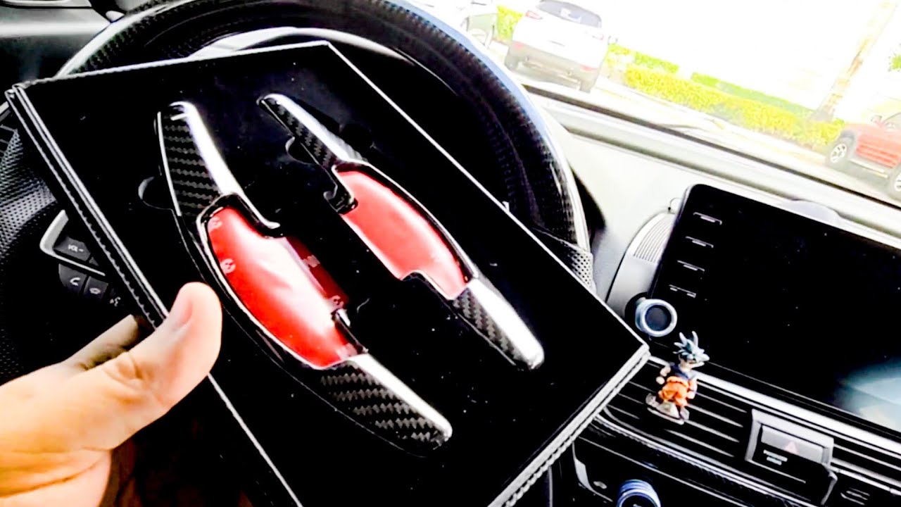 XGA Carbon Fiber Paddle Shifters for Honda Accord 2018-2020 - YouTube