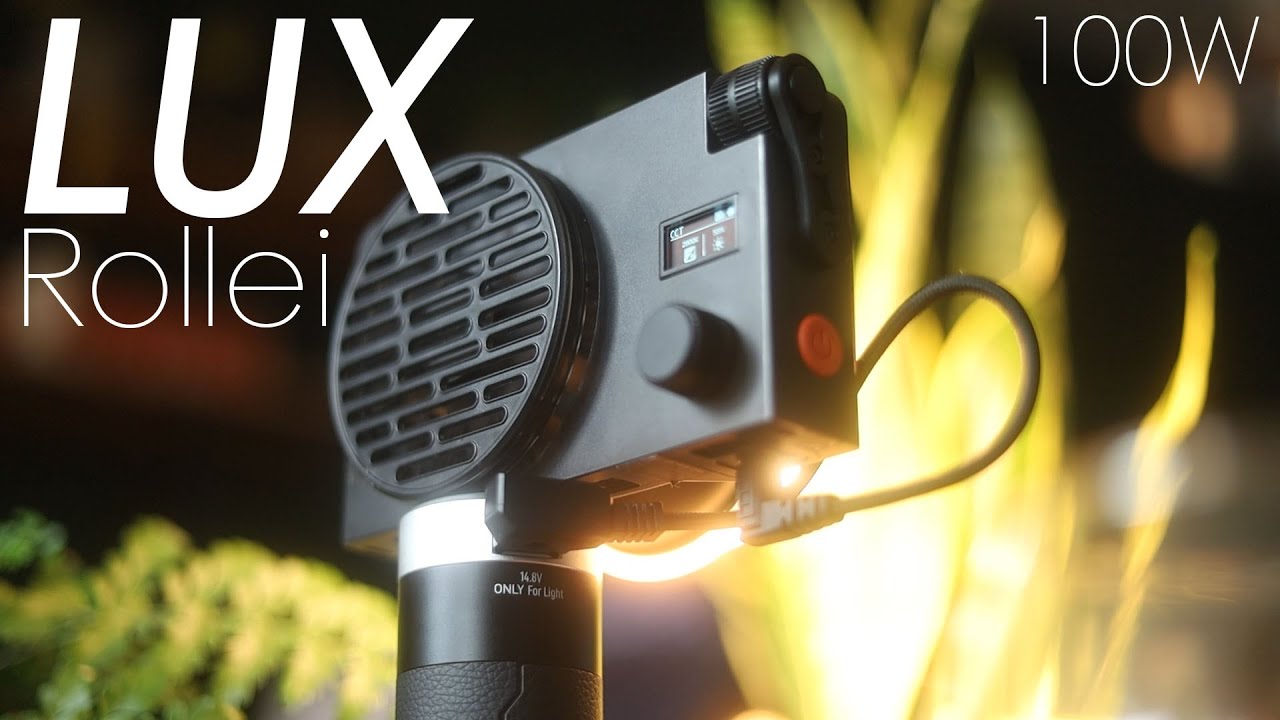 Small light - big power (100W) Rollei LUX Review - YouTube