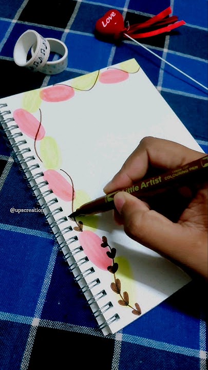 Easy & Cute Cover Page Design for School Projects & journals 🎀 | # ...