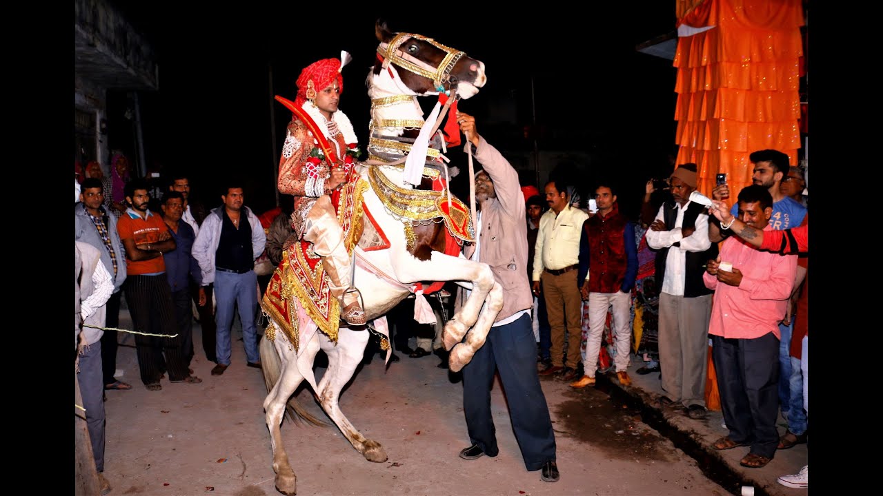 Rajasthan Village wedding Bandoli बड़ी बंदोली / बिन्दोरी DJ night part ...