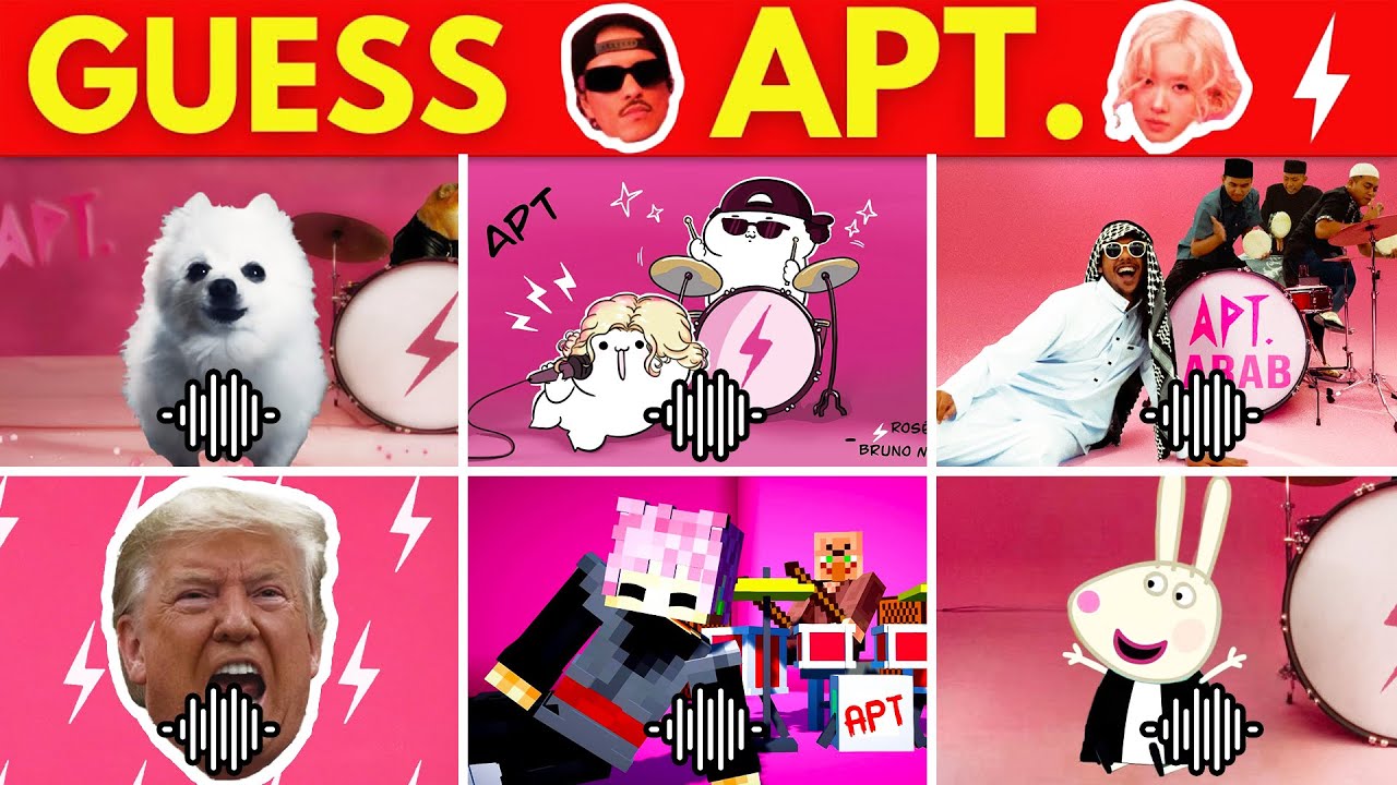 Guess the Song: APT Version and Cover | ROSÉ & Bruno Mars - APT Edition ...